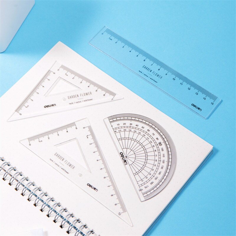 Deli Literary small fresh set ruler student ruler ... – Vicedeal