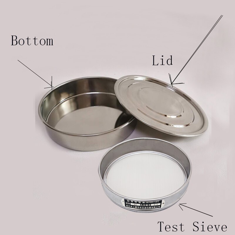 Lid+Bottom+Test Siev Dia 20 cm Galvanized Cover An... – Grandado