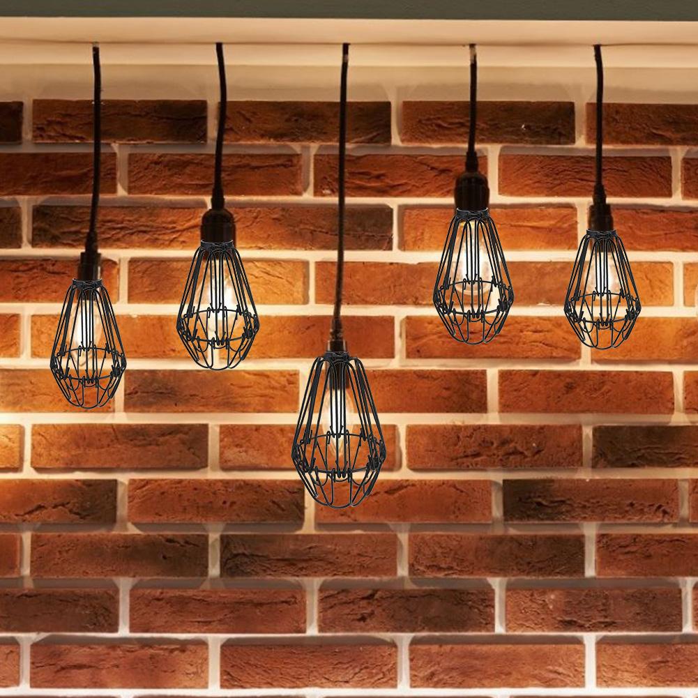 Irregular Iron Lamp Cage Adjustable Length Hanging... – Grandado