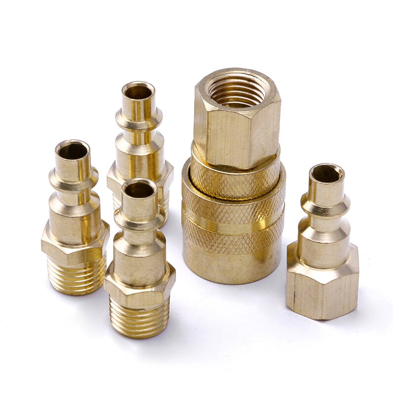 5Pc Brass Quick Coupler Set Solid Air Hose Connect... – Vicedeal