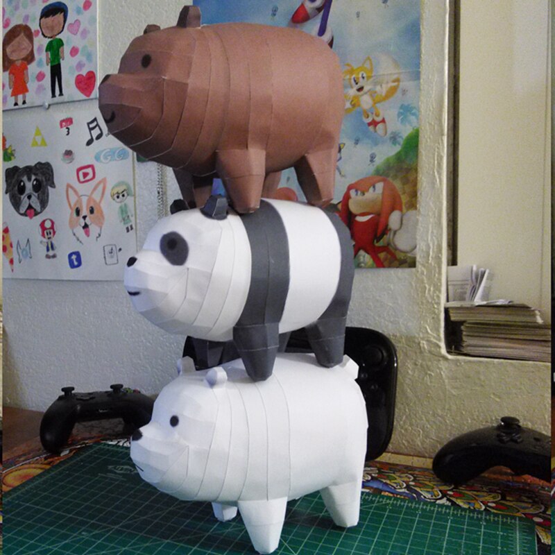 3 bulbo/foco osos Grizzly Panda Oso de hielo 3D mo... – Grandado