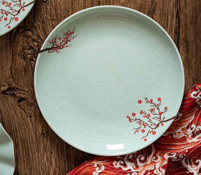 Plum flower dish dish dish western dim sum cold di... – Grandado