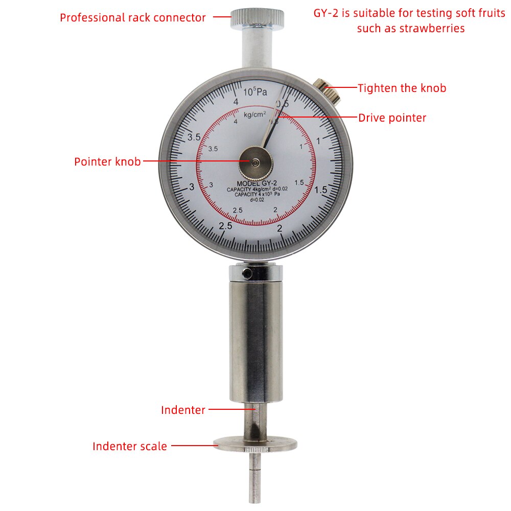 GY-2 Fruit Hardness Tester Fruit Penetrometer Frui... – Vicedeal