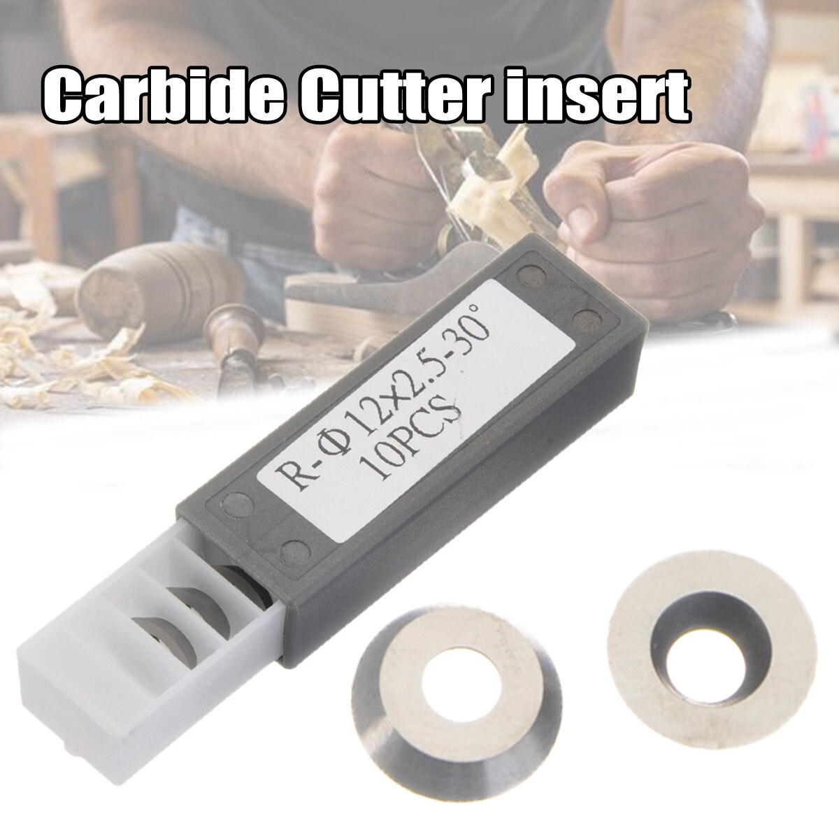10pcs 1/2" 12mm Round Carbide Cutter Inserts Wood ... – Vicedeal