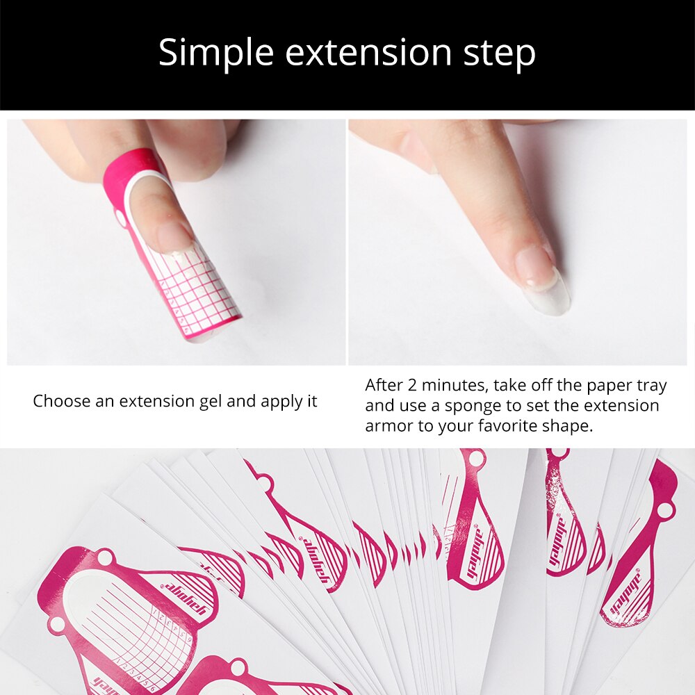 Yayoge Nail Form 100 Stuks/Roll Clear Nail Forms N... – Vicedeal