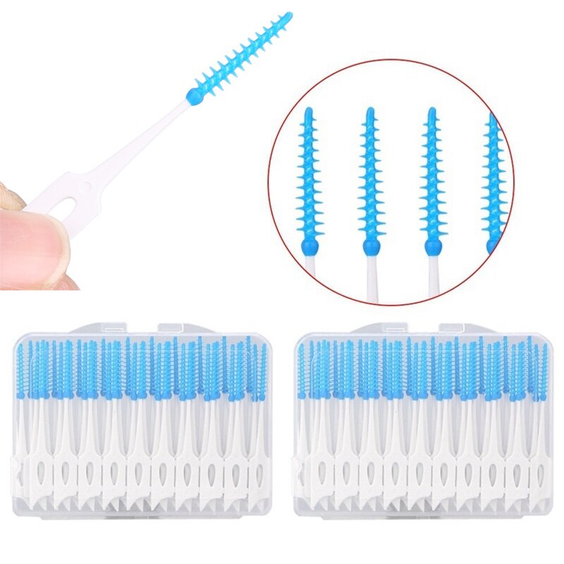 40pcs/Set Push-Pull Interdental Brush 0.7mm Gum In... – Grandado