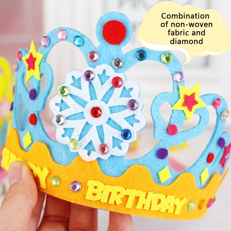 Non-woven Crown Hat Headwear Children Kindergarten... – Grandado