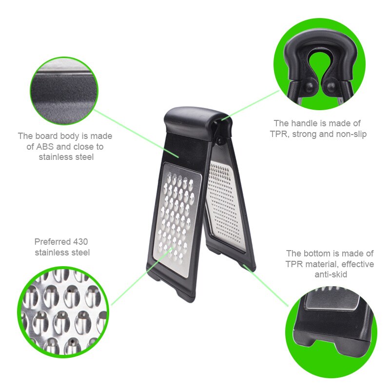 Cheese Grater Shredder Stainless Steel Food Grater... – Vicedeal