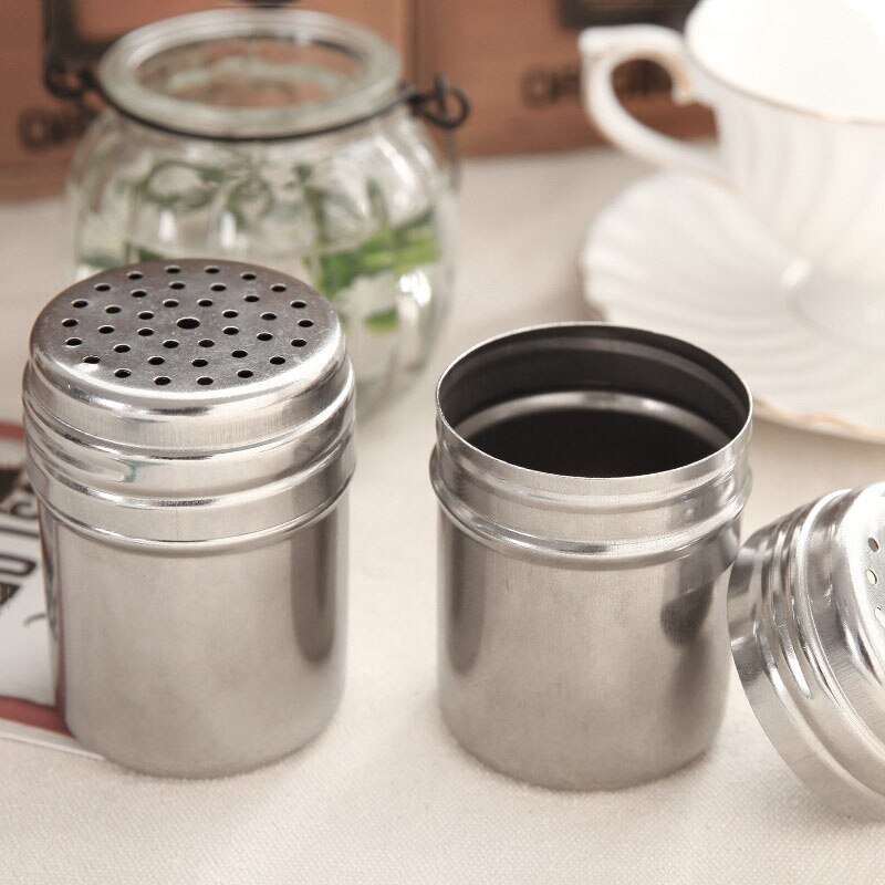 Stainless Spice Shaker Jar Sugar Salt Pepper Herbs... – Grandado