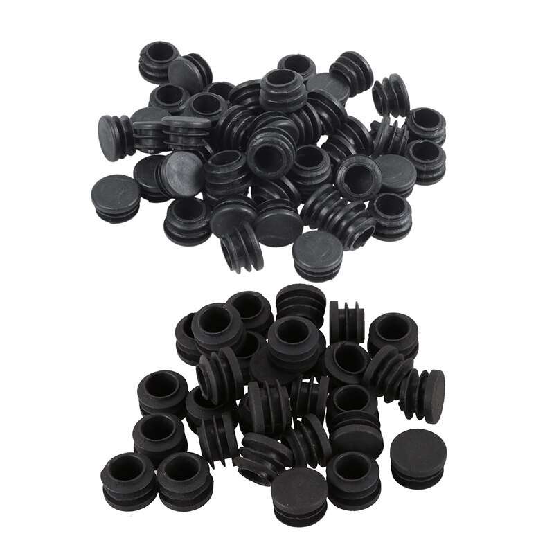 80Pcs Black Plastic Round Table Chair Leg Tube Pip... – Vicedeal
