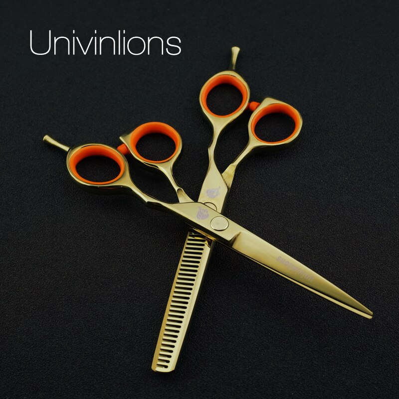 5.5 golden scissors hair scissors gold shears cabe... – Grandado