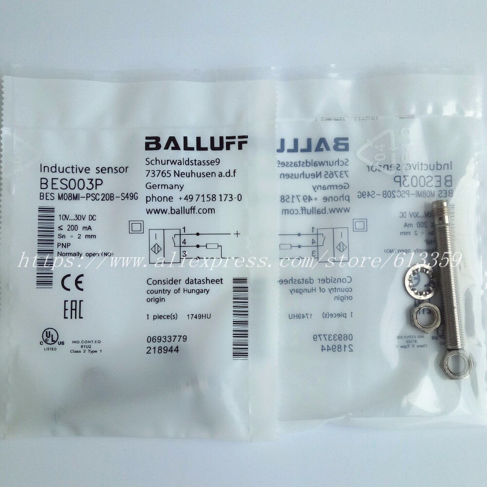 BES M08MI-PSC20B-S49G BES M08MI-PSC15B-S49G M8 Bal... – Grandado