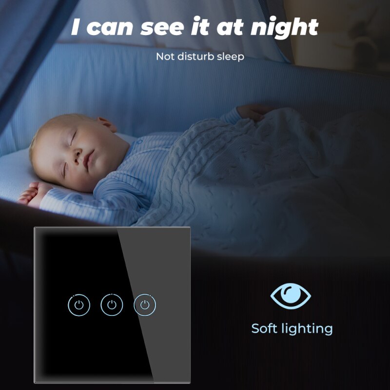 No Neutral Wire Touch Toughened Glass Eu Standard ... – Grandado