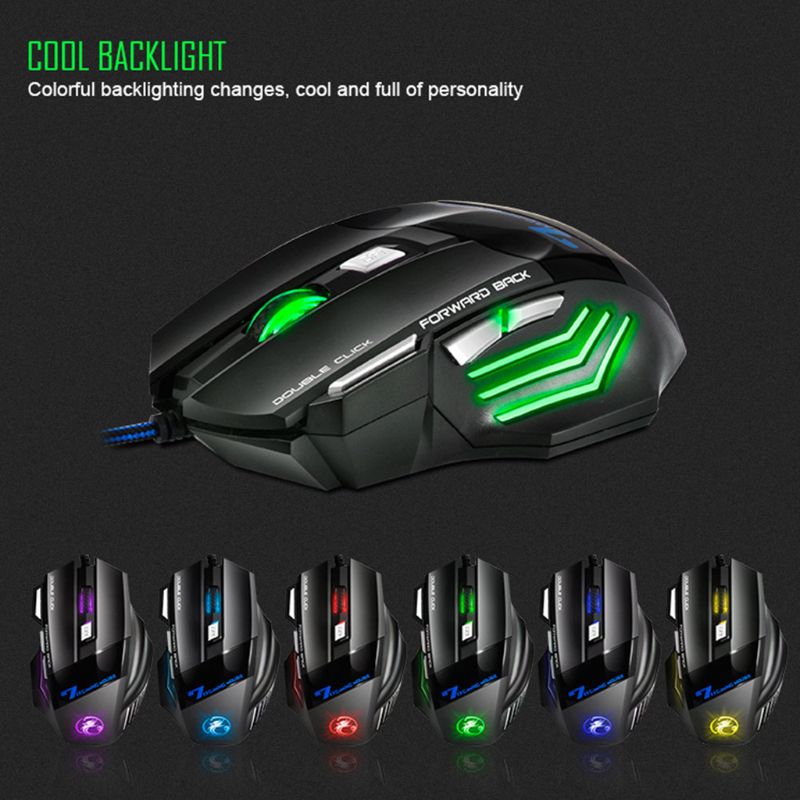 USB Wired Gaming Keyboard and Mouse 104 Keys Backl... – Vicedeal