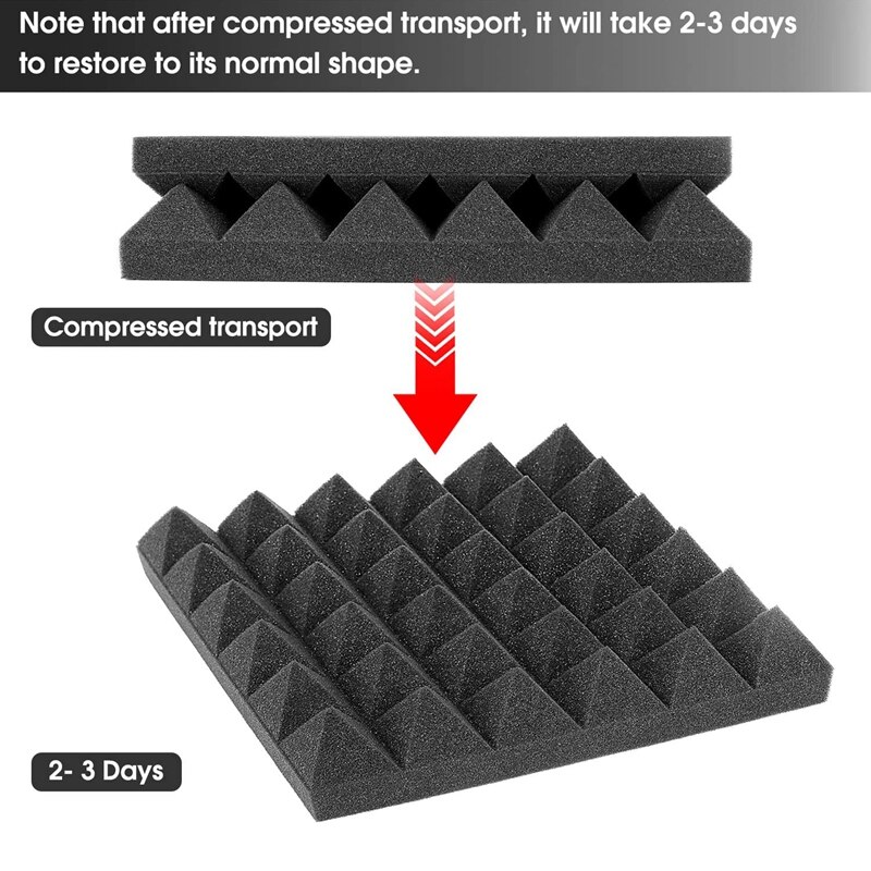 12Pcs 30X30X5CM Sound Insulation Cotton Sound Insu... – Vicedeal