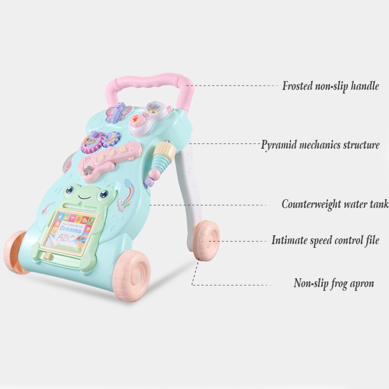 Baby Walker Toys Multifuctional Toddler Trolley Si... – Grandado