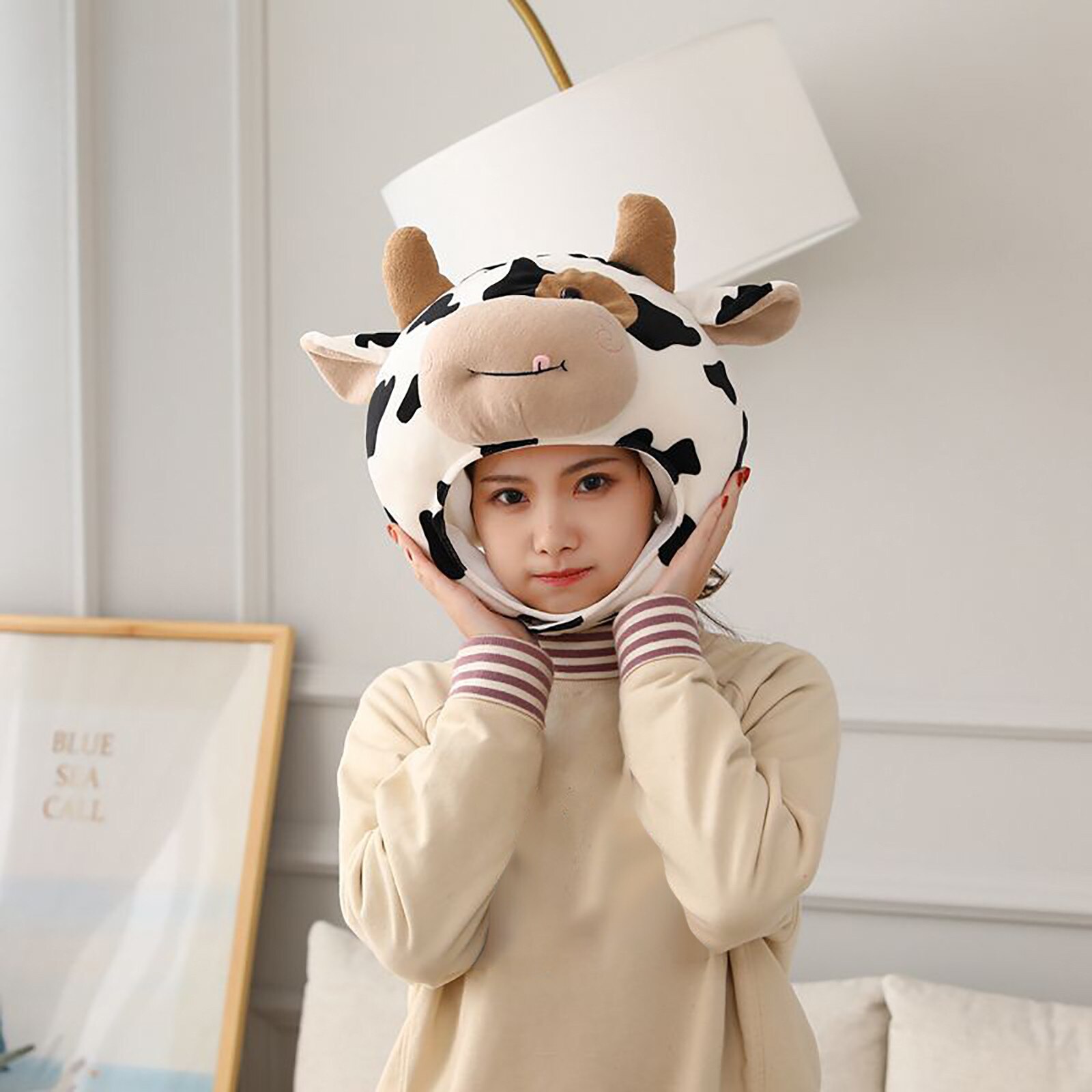 Dairy Cow Hat Animal Body Spotted Dairy Cow Animal... – Grandado