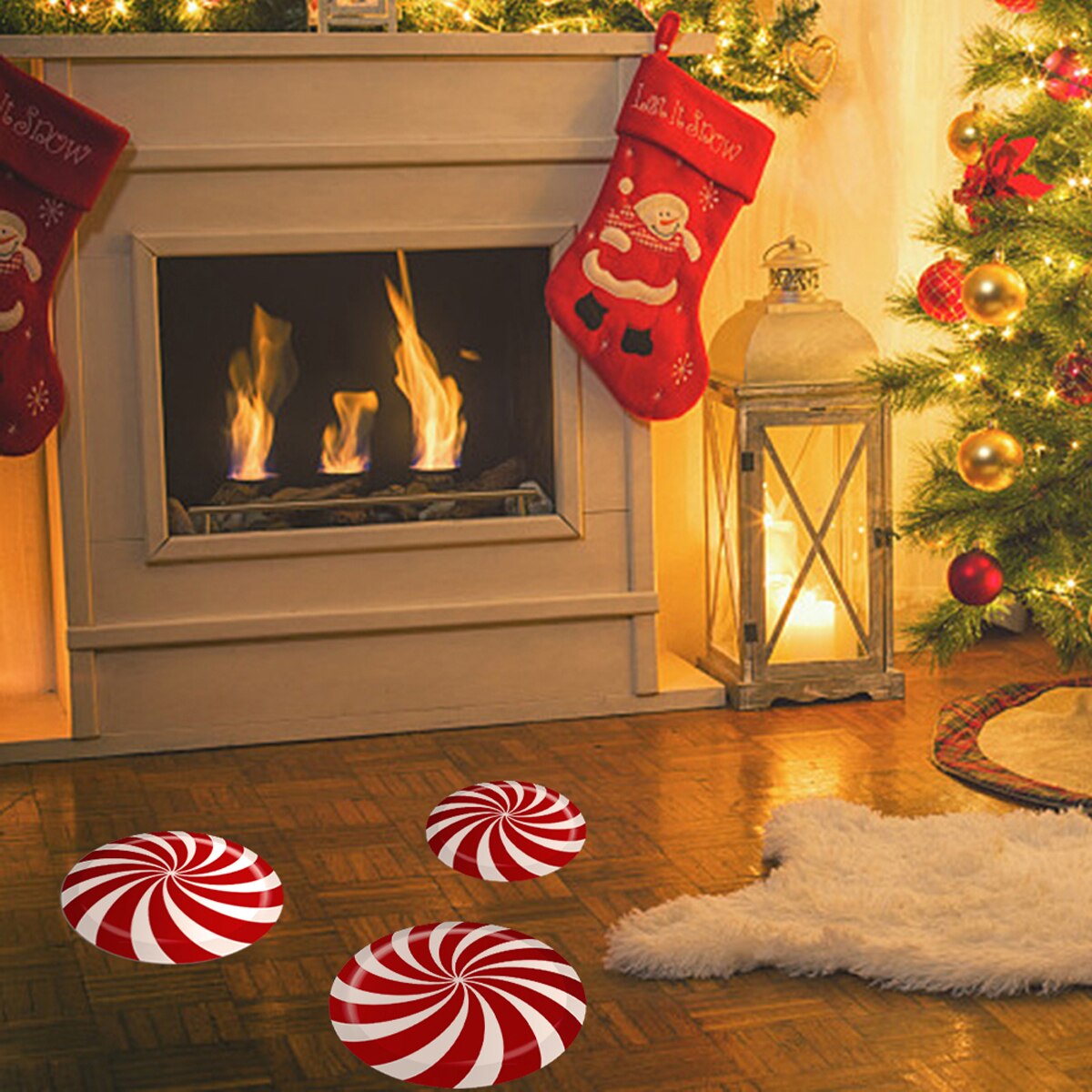 12 Pieces Wall Stickers, Candy PVC Stickers Christ... – Vicedeal