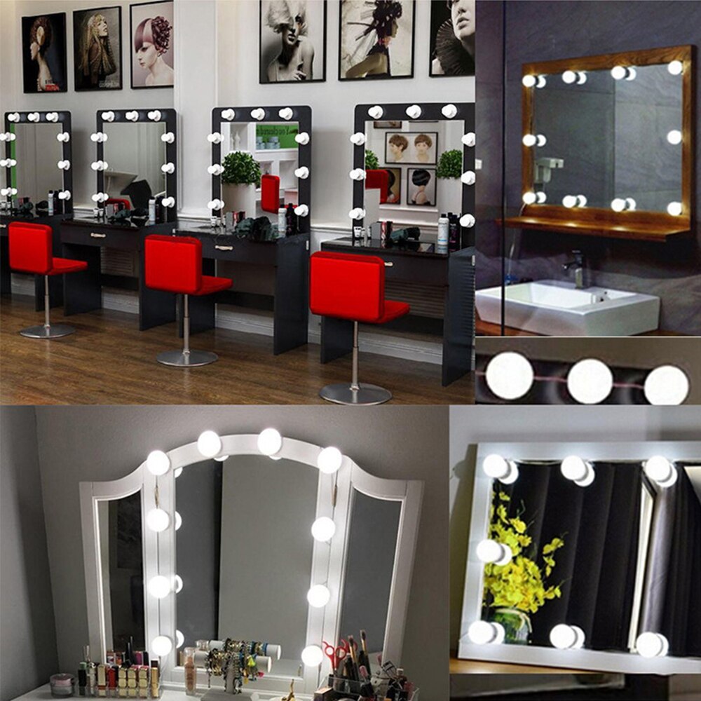 Led Makeup Mirror Light 10 Bulbs Hollywood Makeup ... – Vicedeal