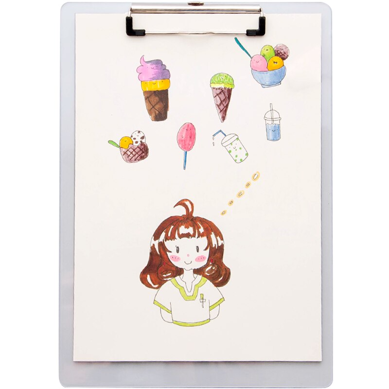 Transparent Folder A4 Board Clip Test Paper Writin... – Grandado