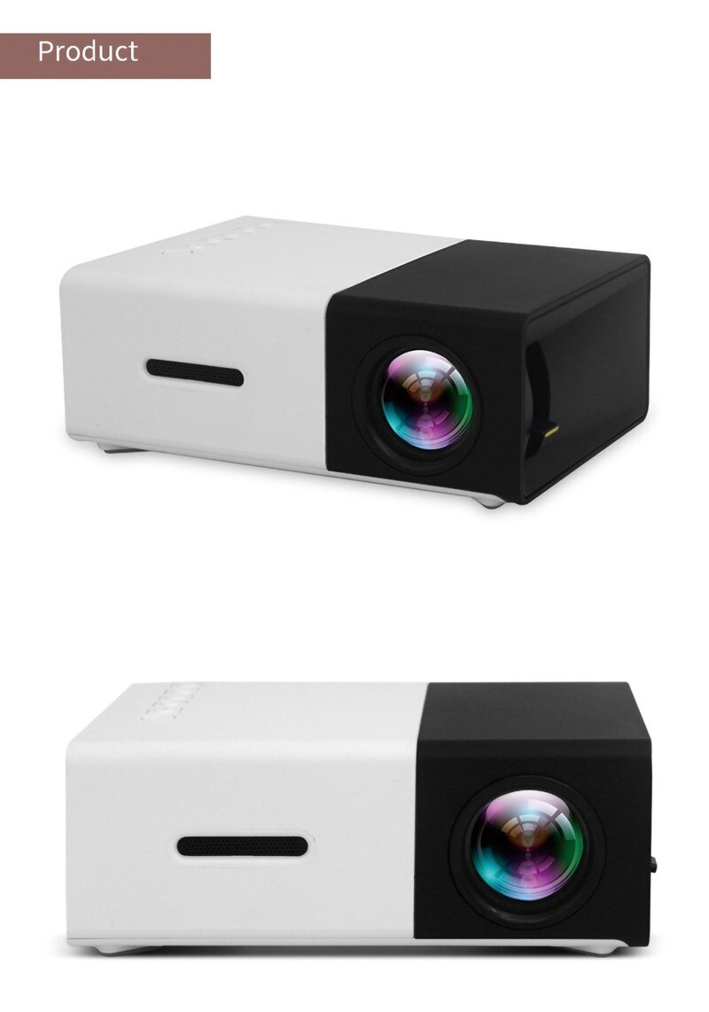 YG300 800Lumen Mini Projector Audio Portable Proje... – Grandado