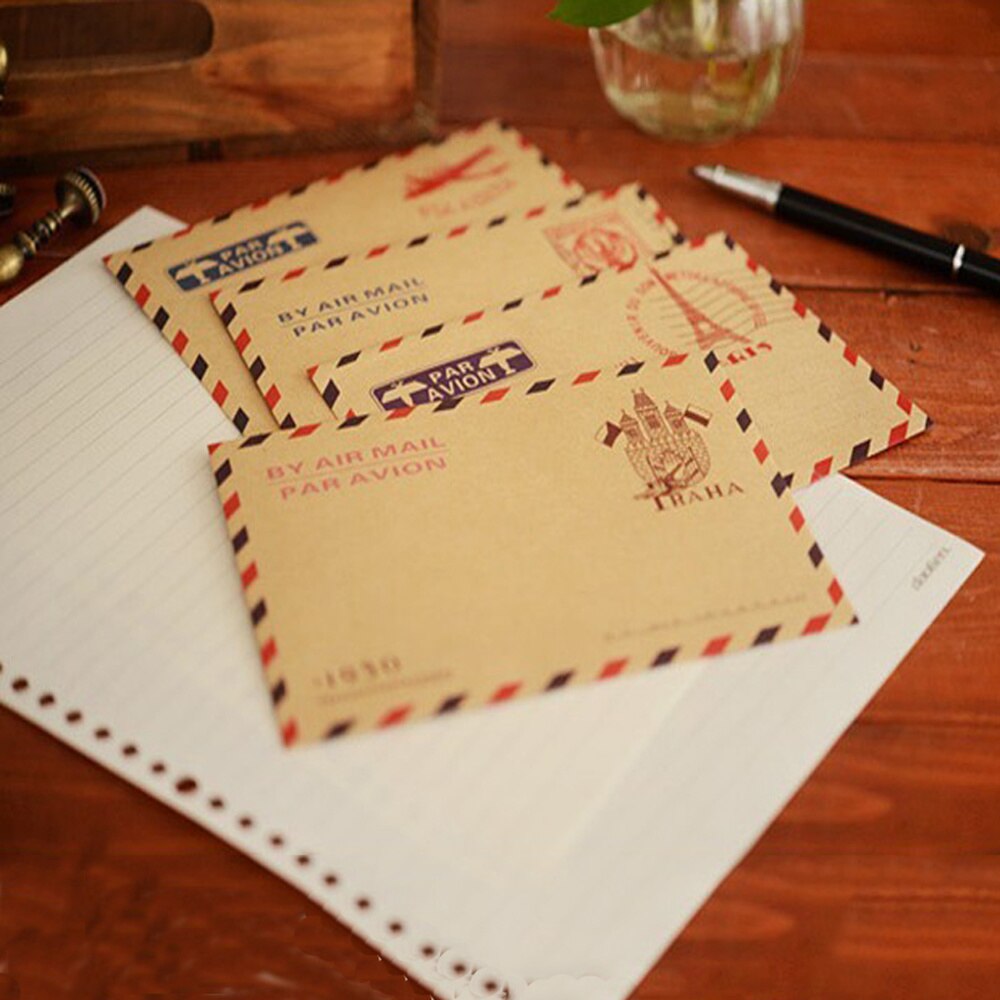 10pcs Kraft Paper Envelopes Letter Paper Cover Gre... – Grandado