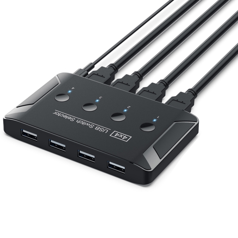 594F 4 Poorten Usb Kvm Switch 4 In 4 Out USB2.0 To... – Vicedeal