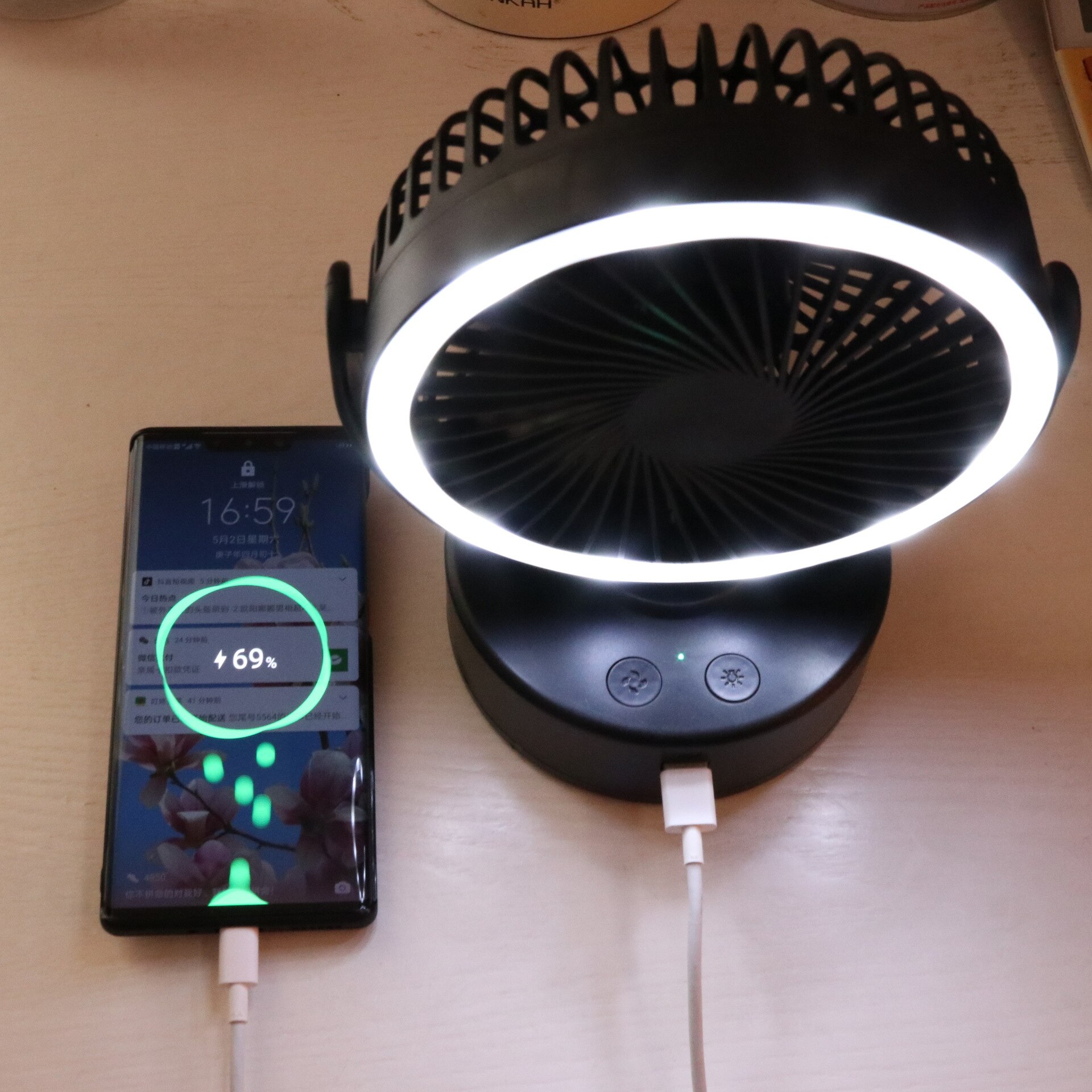 3 in 1 bærbare multi-brug mini skrivebord fans pow... – Grandado