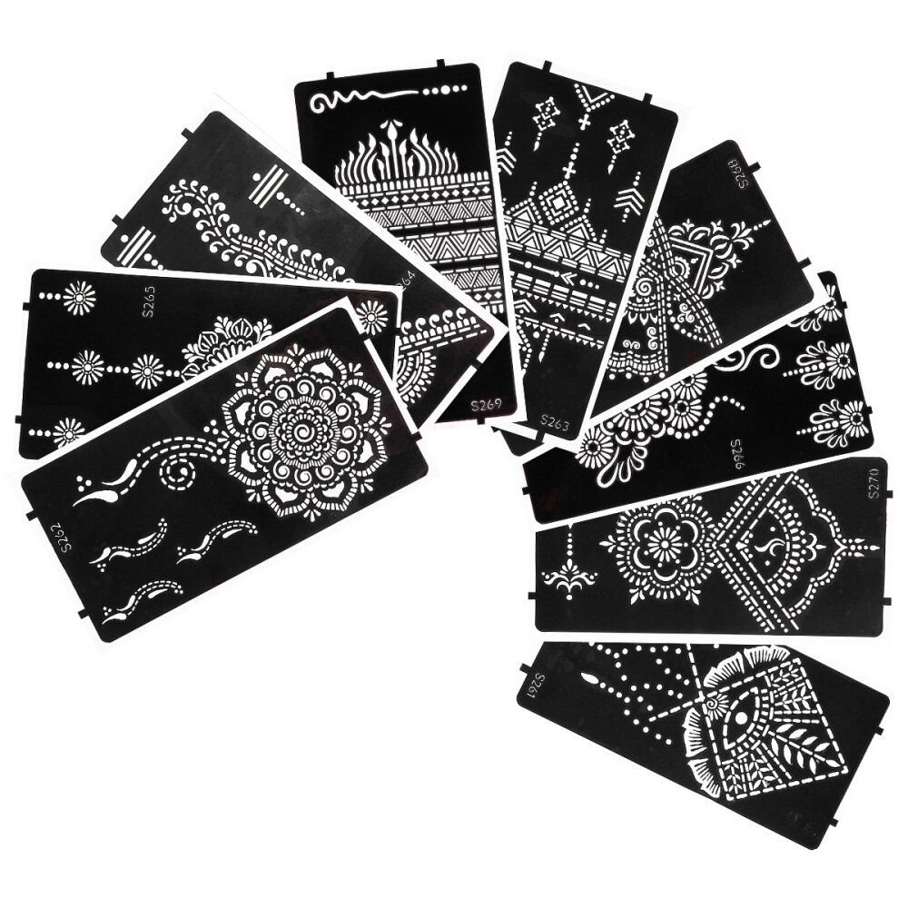 10 Sheets Tattoos Template Body Painting Tattoos T... – Grandado