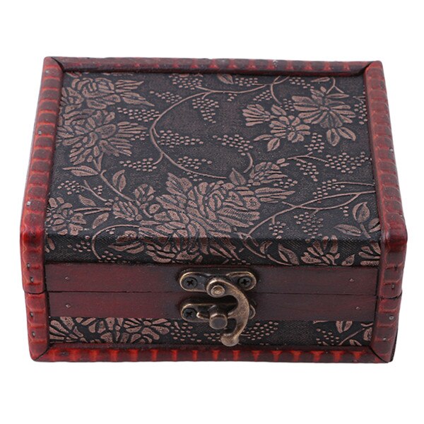 Wooden Retro Antique Decorative Box Wood Jewelry b... – Vicedeal