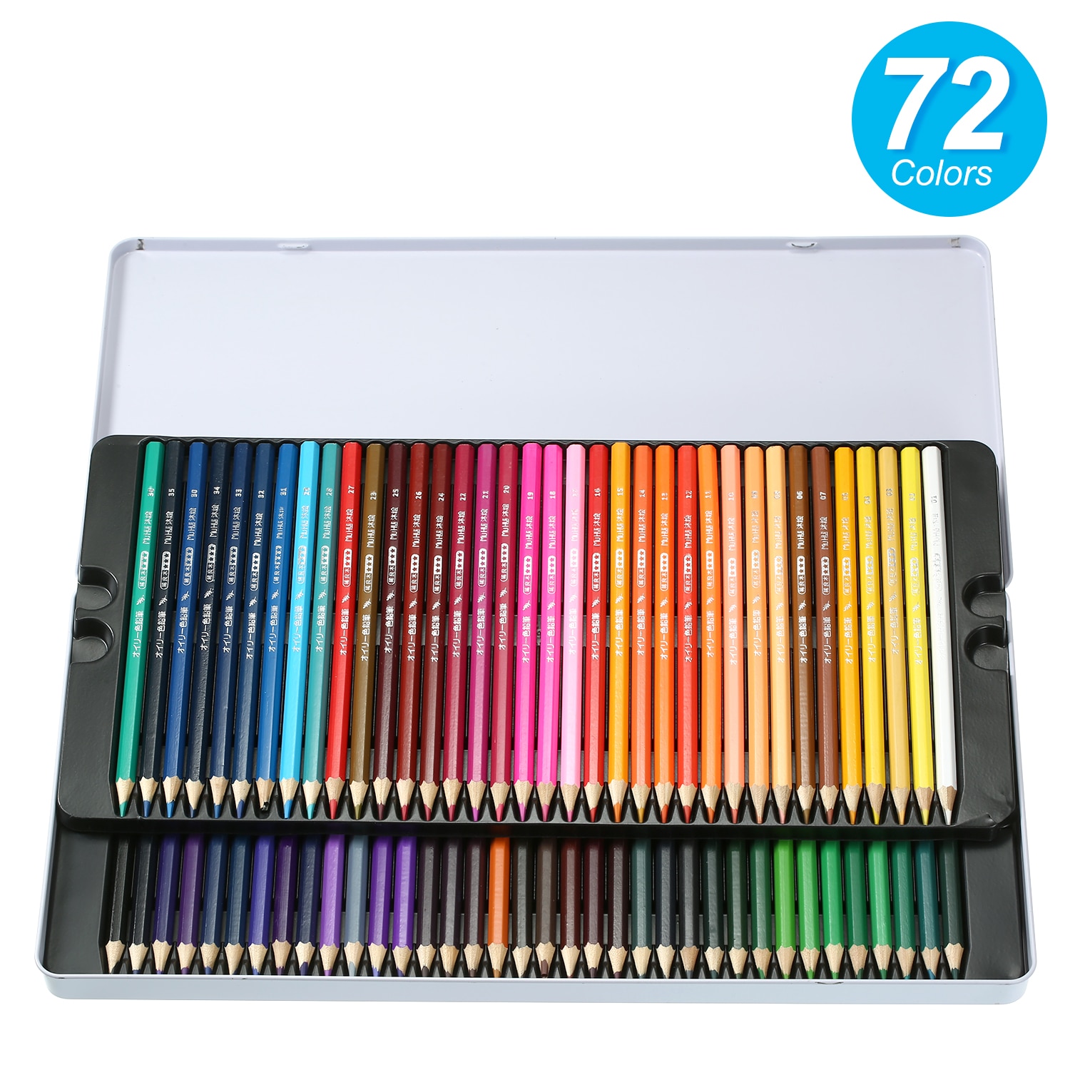 72 Colored Pencils Set Art Oil Color Pencils with ... – Vicedeal