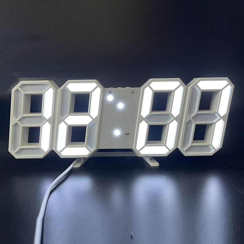 Nordic Digital Alarm Clocks Wall Hanging Watch Sno... – Grandado