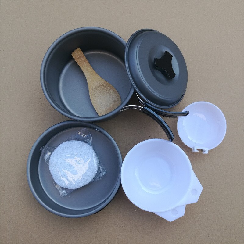 16cm Outdoor cooker camping pot 1-2 people rigid o... – Grandado