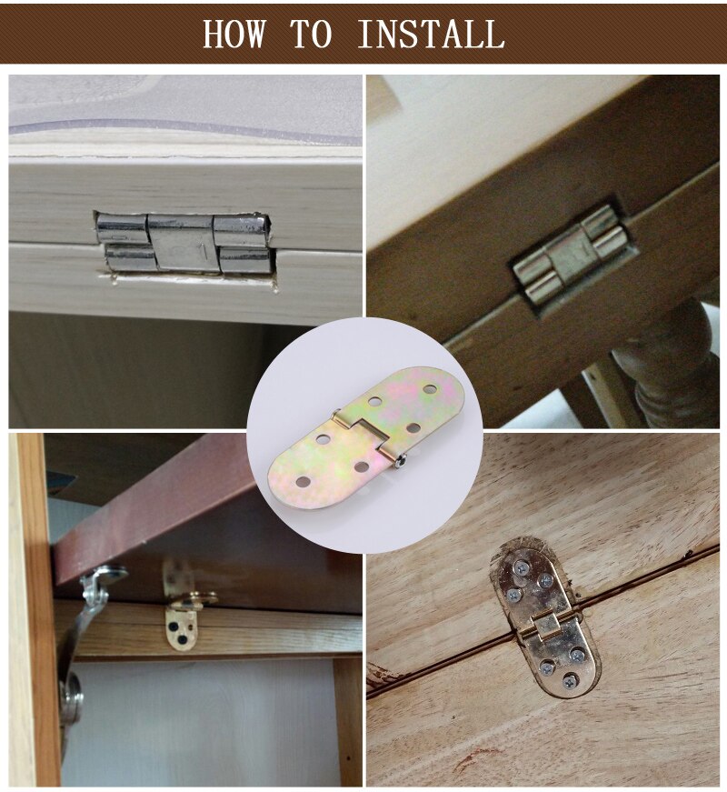 Myhomera 8Pcs Table Flap Hinge Hidden Furniture Fo... – Grandado