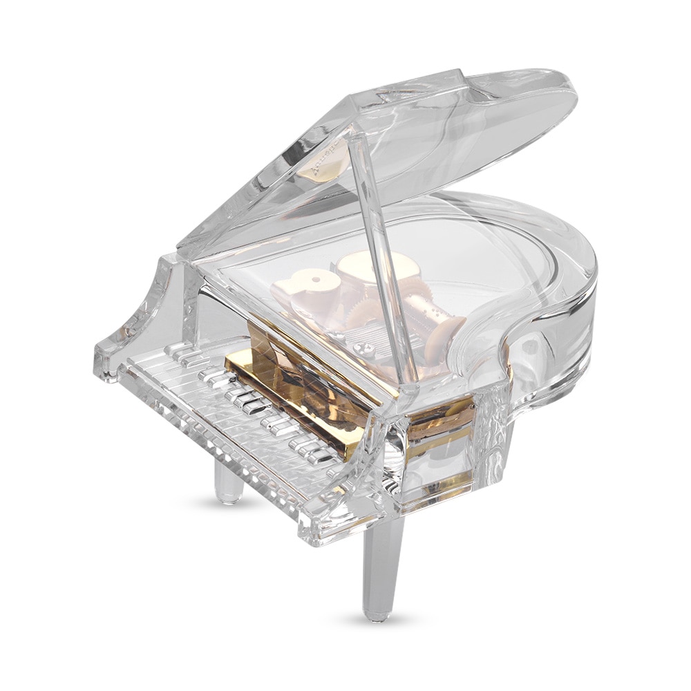 Mechanical Wind-up Piano Shape Music Box with RGB ... – Vicedeal