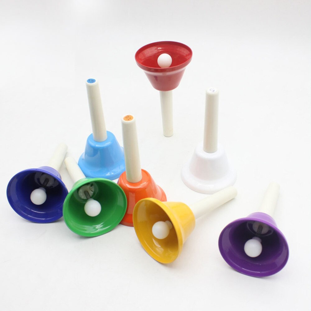 8pcs School Kids Hand Bells Funny Octave Percussio... – Vicedeal