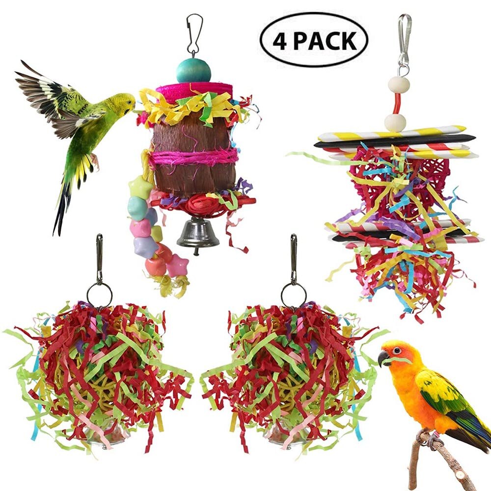 4 Parrot Bird Toy Small Parrot Chewing Toy Parrot ... – Vicedeal