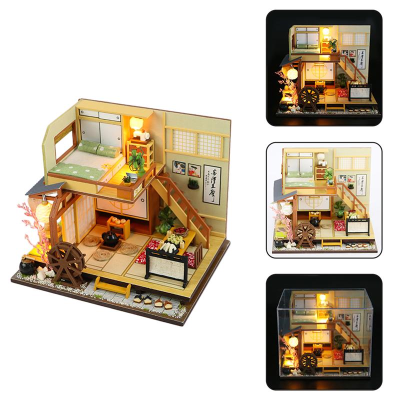 1 Set Japanese Style DIY House Villa Handmade Wood... – Grandado