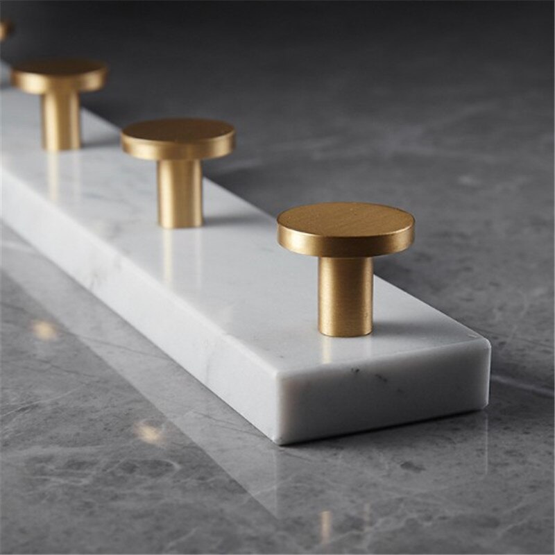 Marble Brass Robe Hook Door Key Bag Towel Hanger R... – Grandado