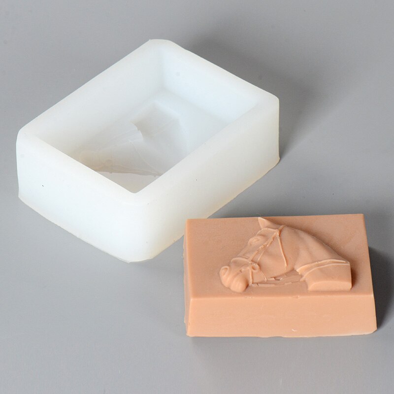 Handmade Soap Molds Square with Horse Pattern Sili... – Grandado