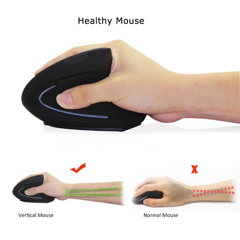 Wired Right Hand Vertical Mouse Ergonomic Gaming M... – Vicedeal