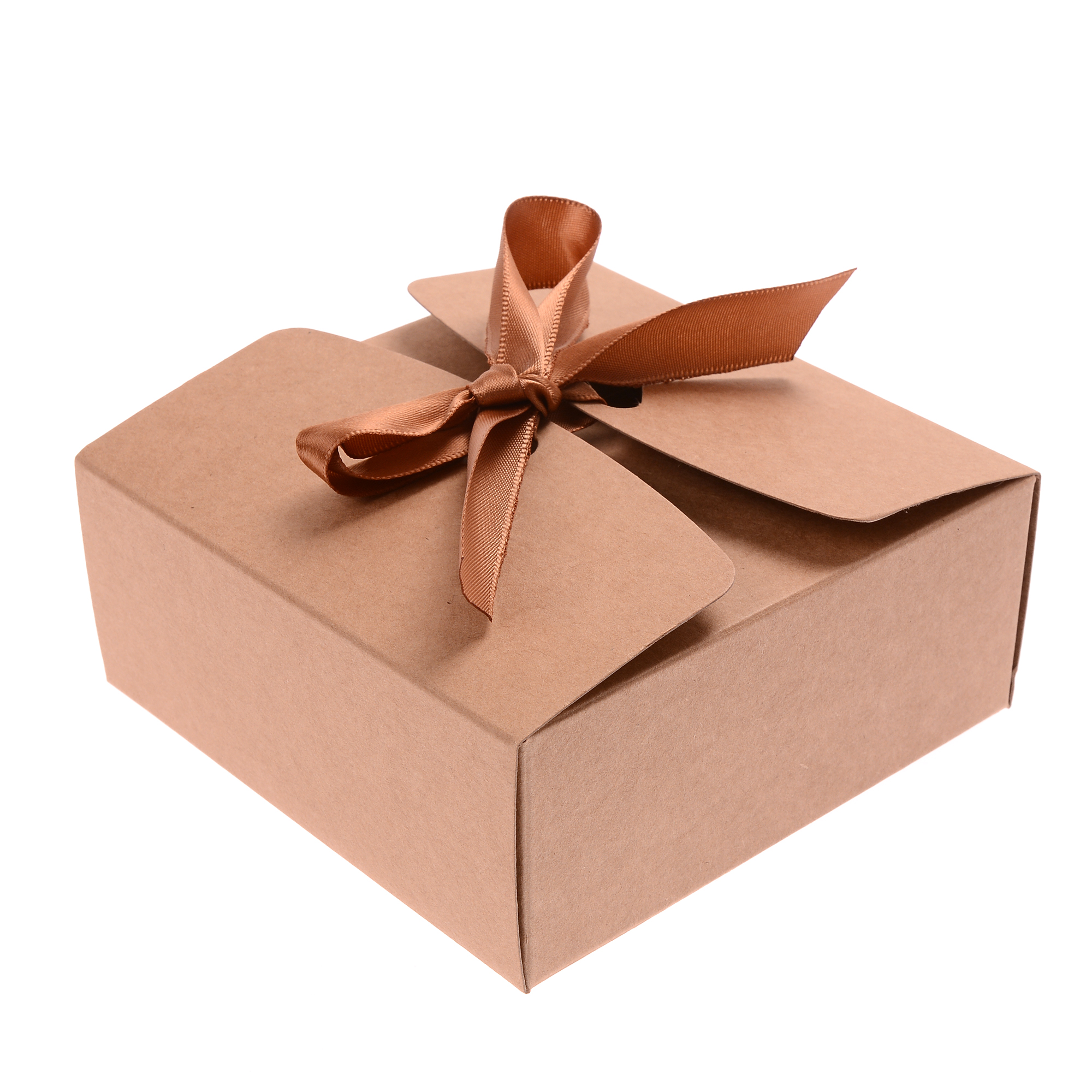 Square Kraft Paper Box Cardboard Package Valentine... – Grandado