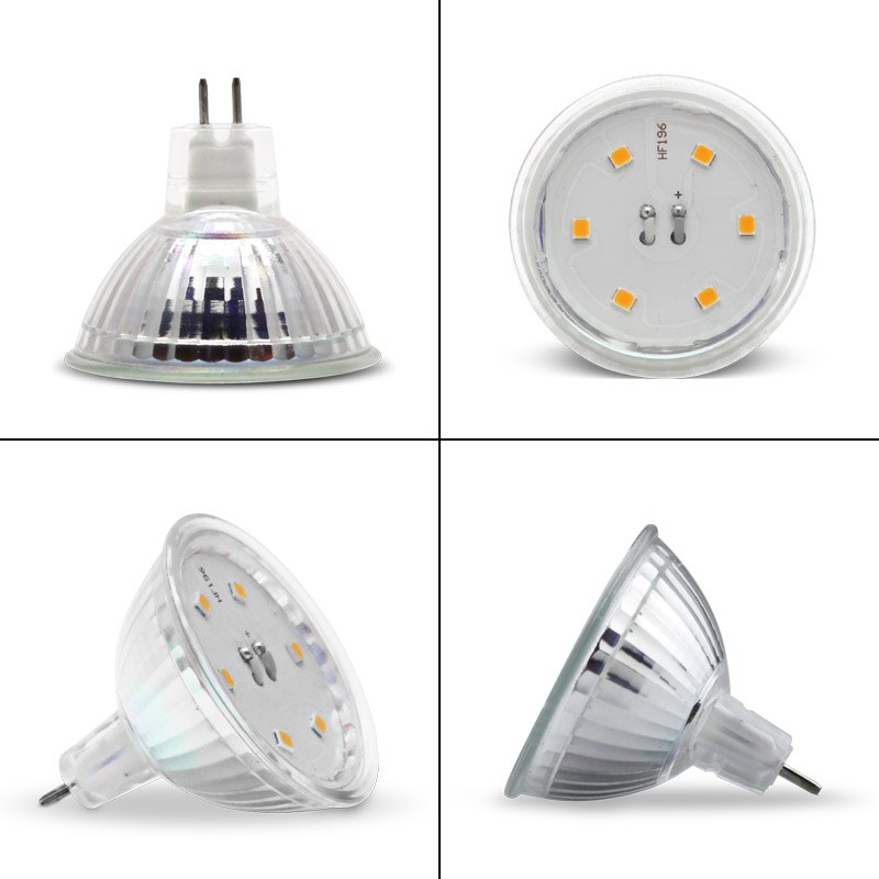 MR16 LED AC DC 12V Bulb GU5.3 Spotlight 5W 2700K W... – Grandado