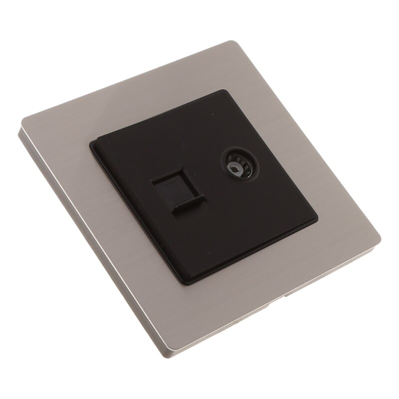 RJ45 Wall Internet Socket With TV Outlet Stainless... – Vicedeal