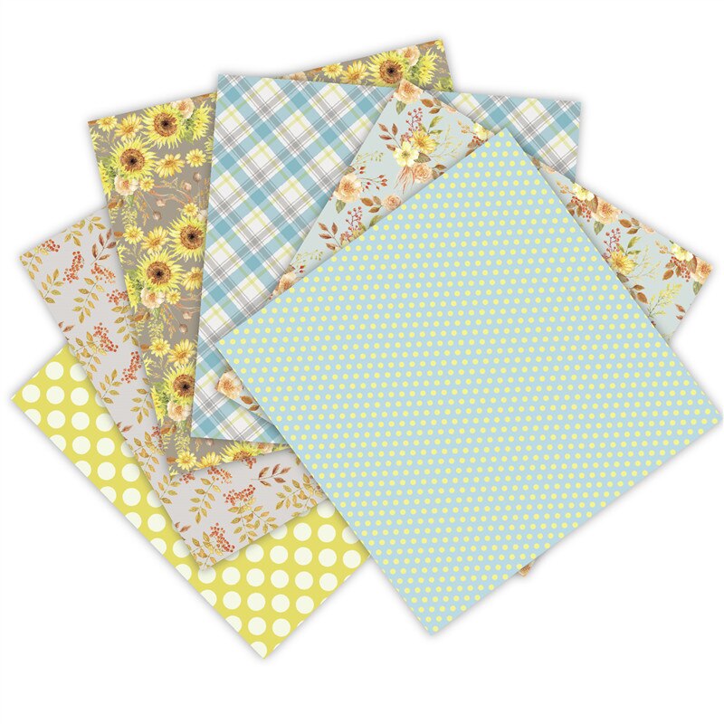 24 arkkia 6 " x6 "paperia syksyn kukkia pakkauskuv... – Grandado