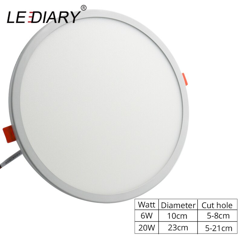 LEDIARY 100 V-240 V 6W 20W LED Spot Panel Light Cu... – Grandado