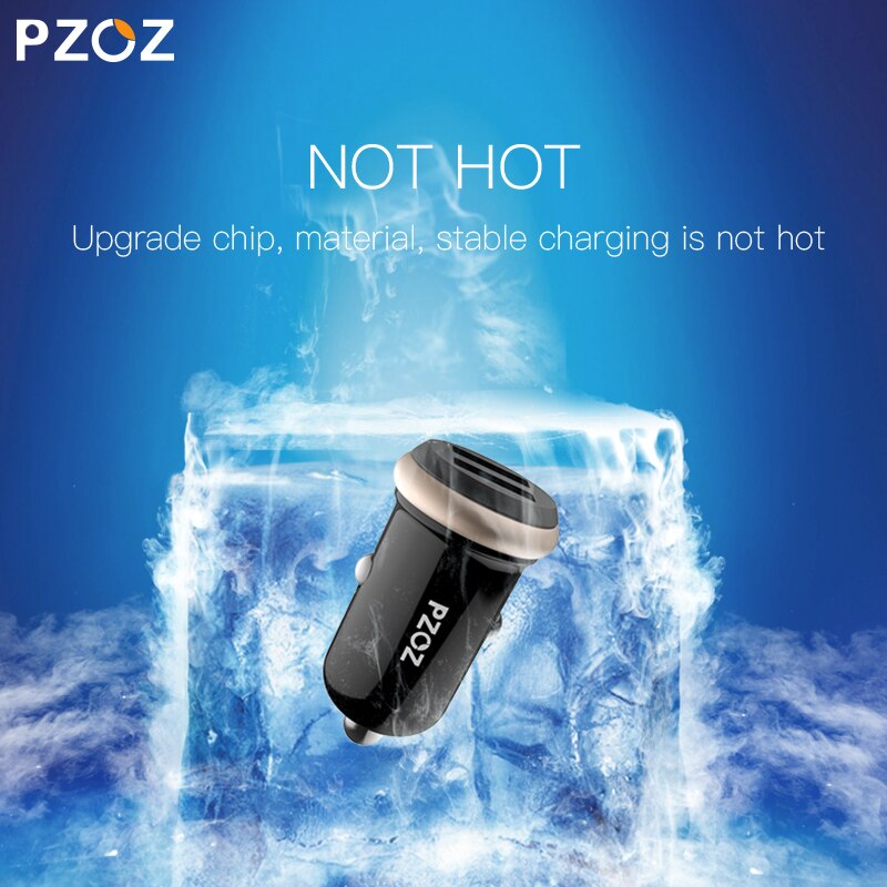 Pzoz Mini Usb Autolader Dual Usb 3.1A Opladen Mobi... – Vicedeal