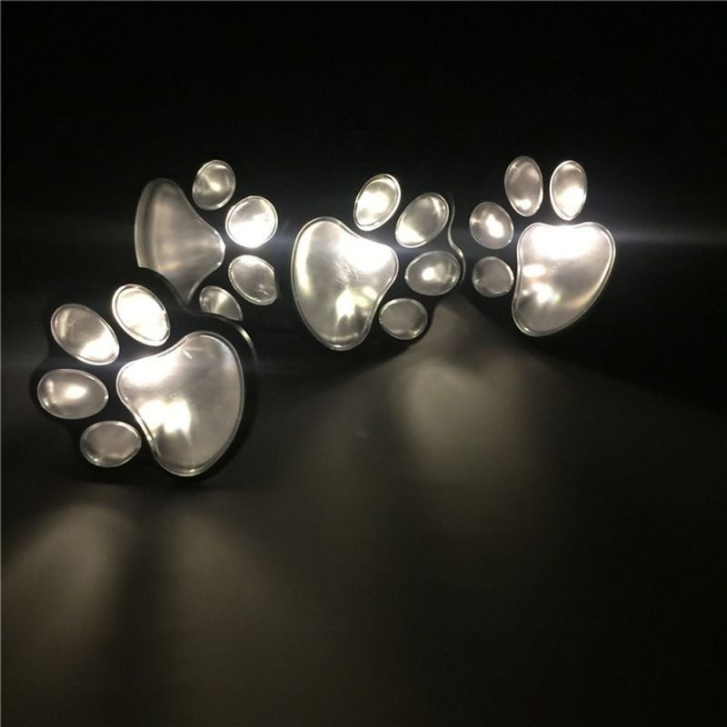Solar Cat Animal Paw Print Lights 4pcs LED Solar L... – Vicedeal