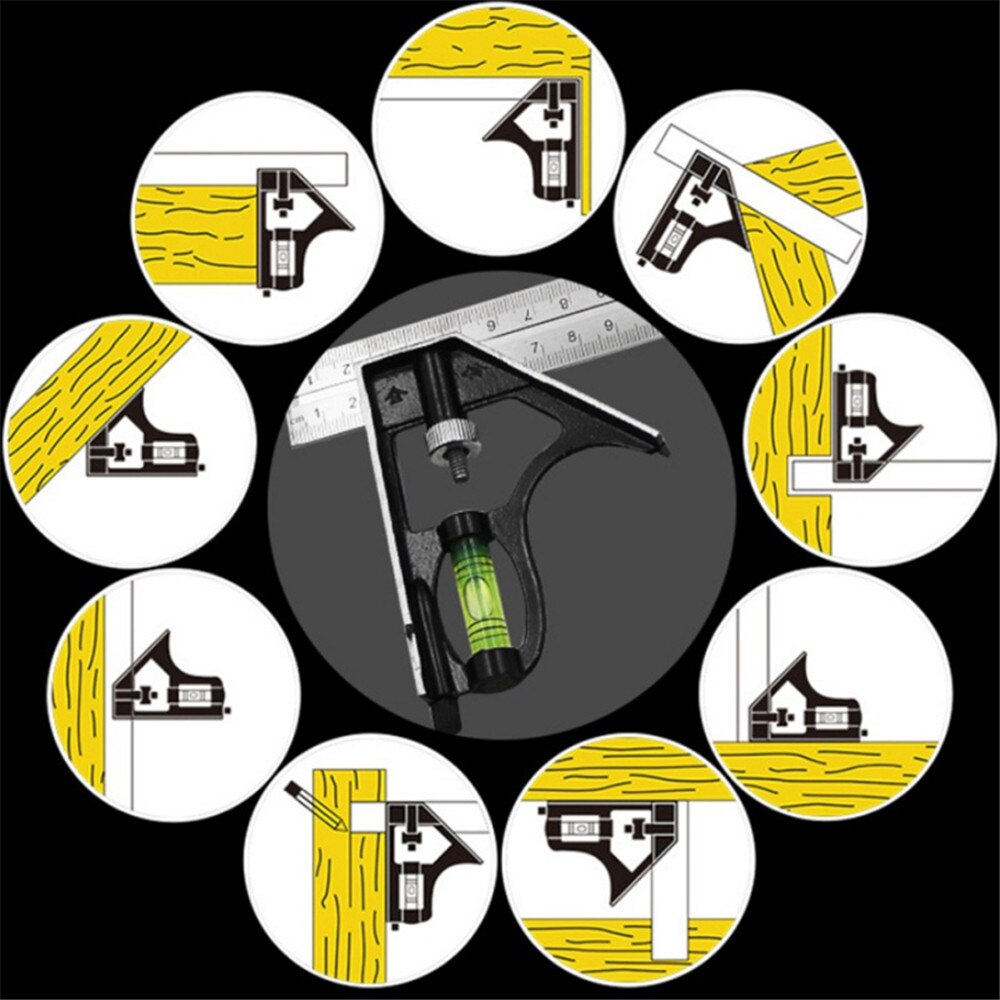 Ruler Measuring-Tool Protractor Adjustable Stainle... – Grandado