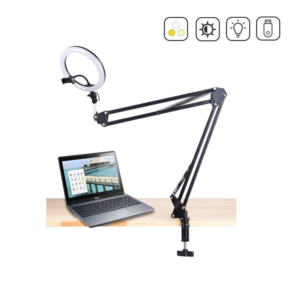 Dimbare Led Selfie Ring Licht Met Statief Selfie L... – Grandado
